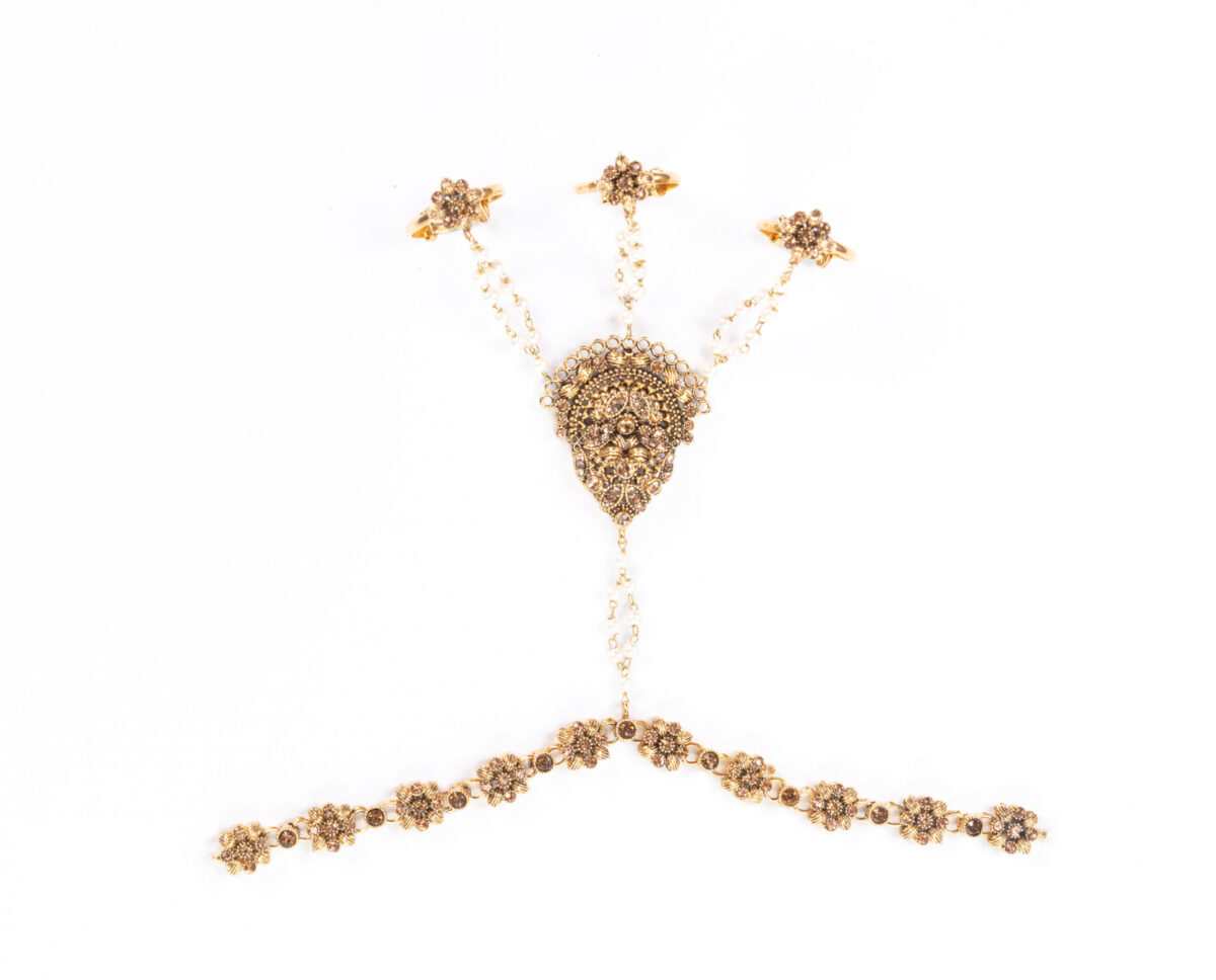 Manik Moti Handpiece – Jewels N Gems